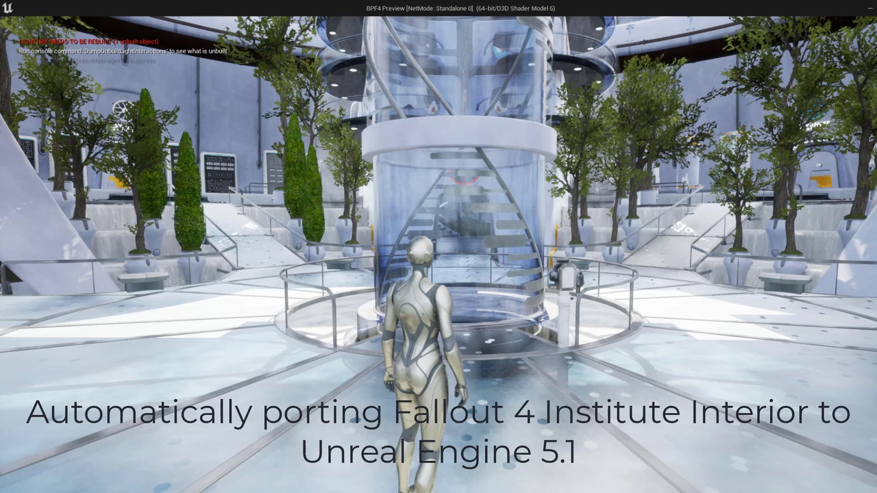 Ue51 Automatically Porting Fallout 4 Institute Interior Map To Ue5 Showcase Epic Developer