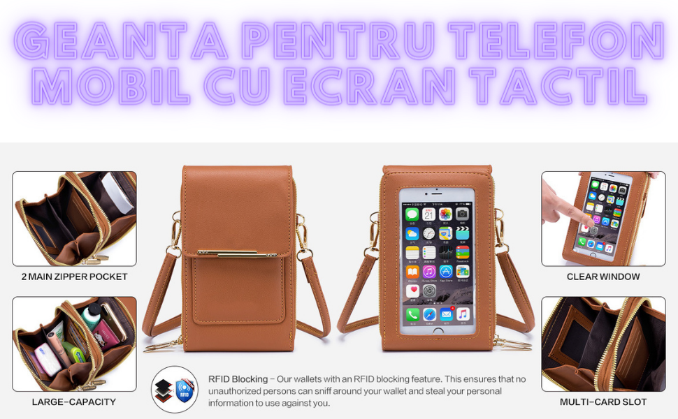 Geanta pentru telefon mobil cu ecran tactil, Party Chili®, dama Geanta ...