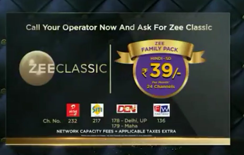 Breaking - Zee Classic Added By Siti cable | DreamDTH Forums