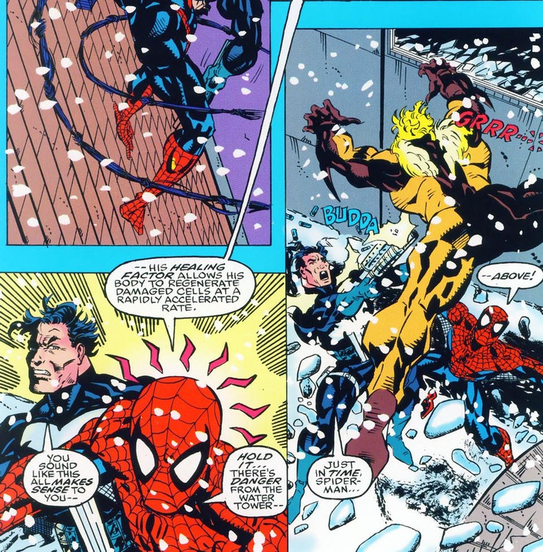 Accuracy Shoots Sabertooth after Spider Man Spider Sense goes off — Postimages