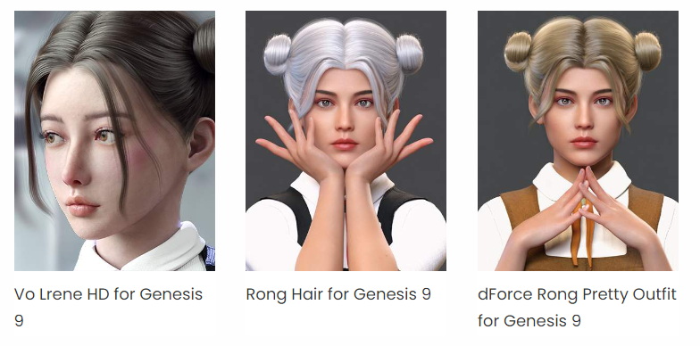 (FILLED 2023-04-16) Vo Lrene HD Character, Hair, And Outfit For Genesis ...