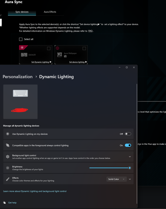 How can I turn off the laptop RGB light zone while charging with the ...