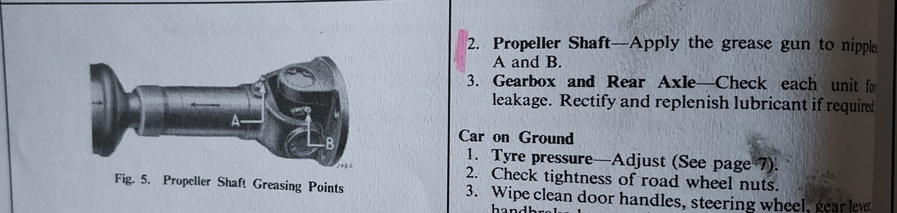 Grease Prop Shaft : TR4 & TR4A Forum : The Triumph Experience