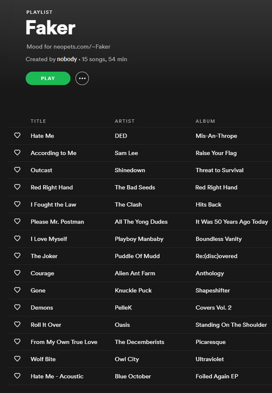 faker playlist — Postimages