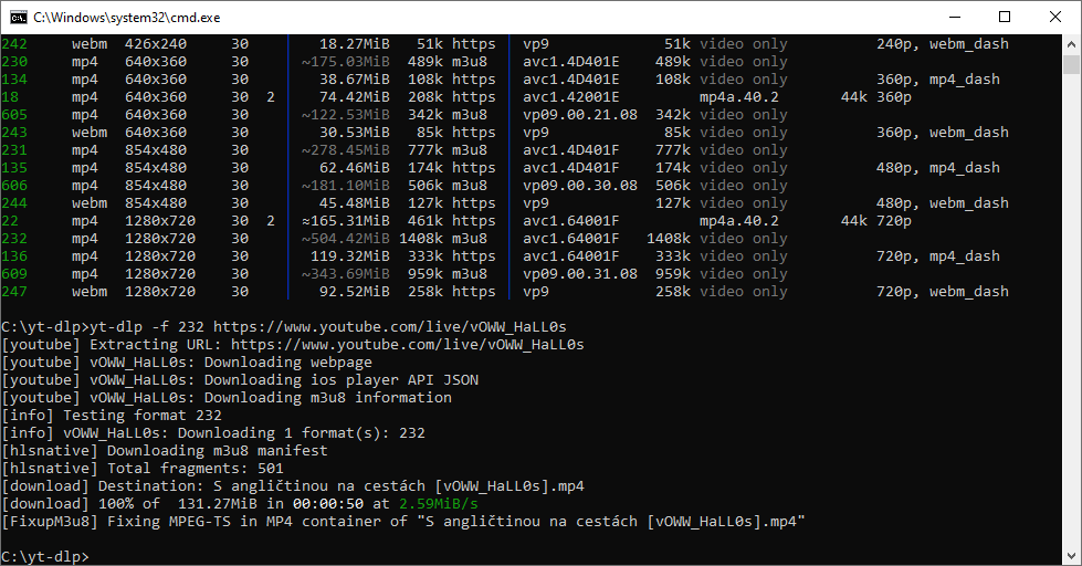 yt dlp — Postimages
