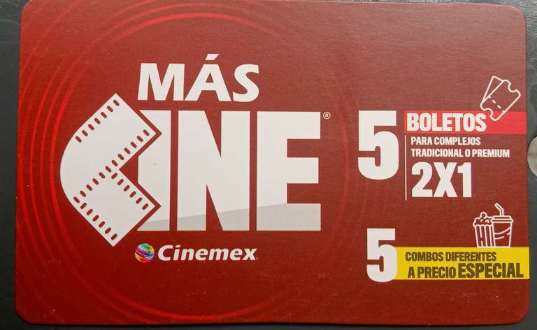 Cinemex: Tarjeta más Cine cinemex, 2x1 y combos precio especial | Leer ...