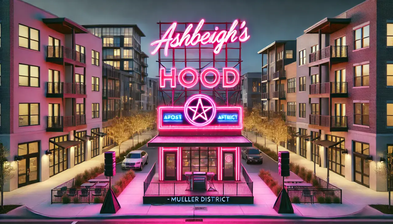 DALL E 2024 10 27 22 10 35 A scenic view of the Mueller District in ...