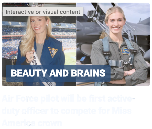 Miss Colorado becomes the first U.S. fighter pilot to compete for Miss ...