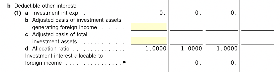 Questions for Form 1116 Worksheet, Turbo Tax - Bogleheads.org