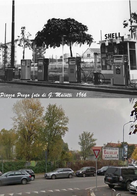Piazza Perego foto di gianni Maiotti 1966 — Postimages