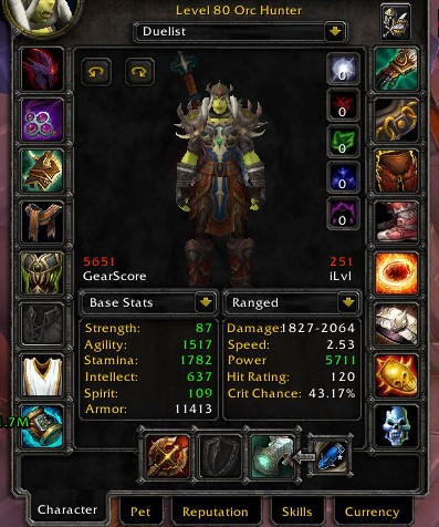 EU Orc Hunter 5.6k gs w ZG mount, Crusaders wh + Ud Priest 5.6k gs w S3 ...