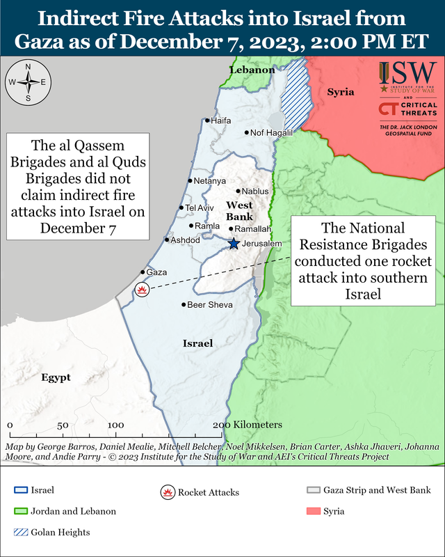 Gaza IDF Battle Map December 7,2023 — Postimages