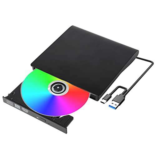 Unidad externa de CD/DVD tipo C CD DVD-RW/ROM de Amazon con unidad ...