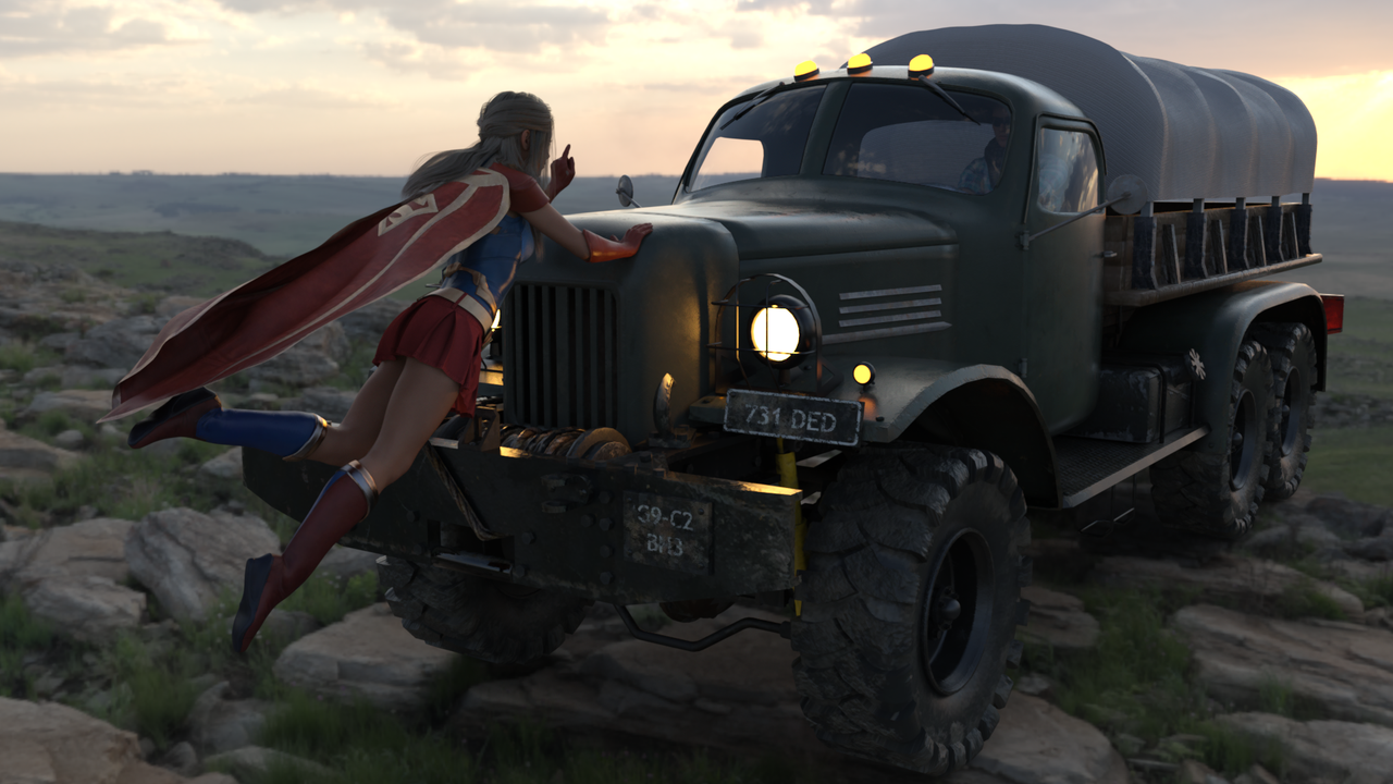 Super Girl in action — Postimages