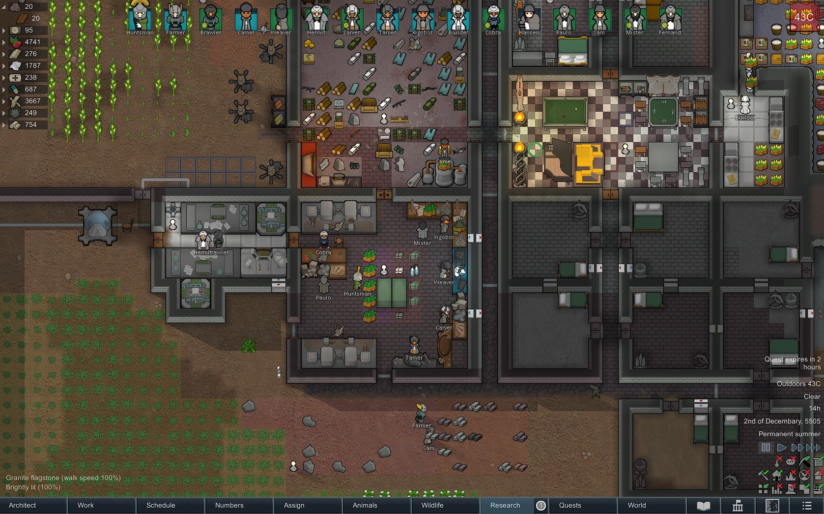 An example of efficient workshop : r/RimWorld