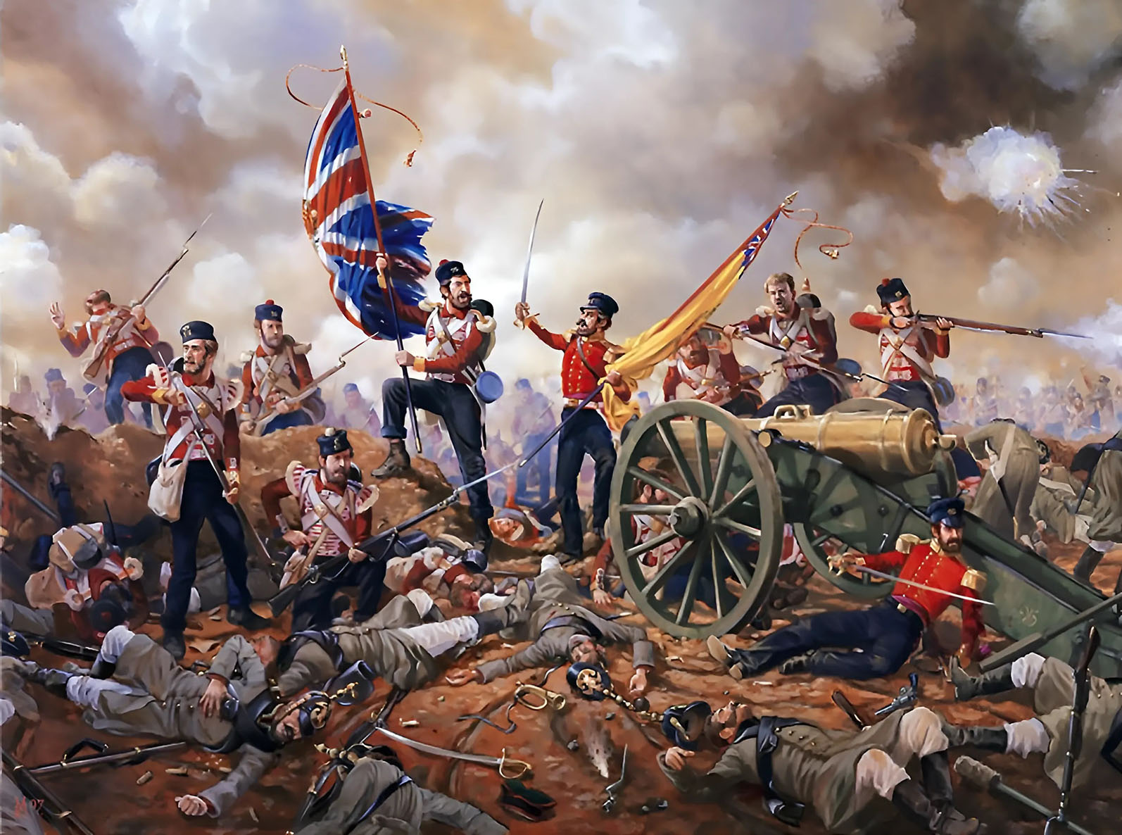 Crimea Rio Alma Asalto Britanico Al Reducto Ruso Mark churms1 — Postimages