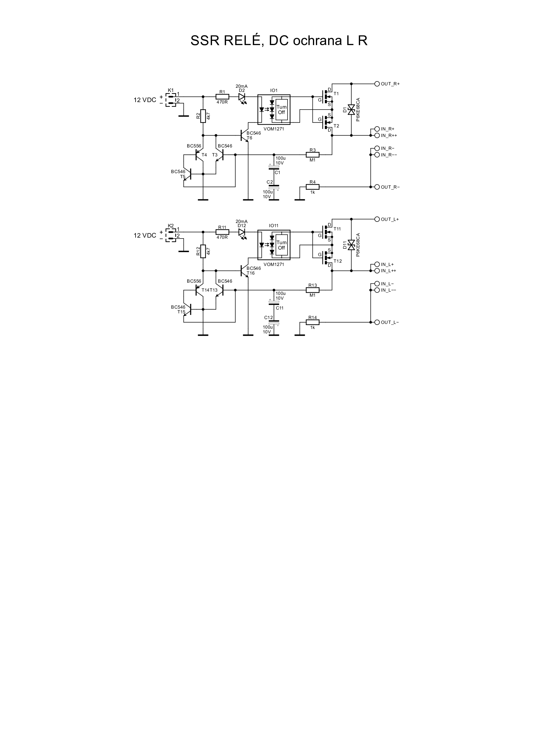 SSR RELÉ, DC ochrana L R schema — Postimages