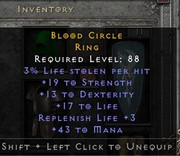 Life Leech Mana Str Dex Life Repl Ring - Topic - d2jsp