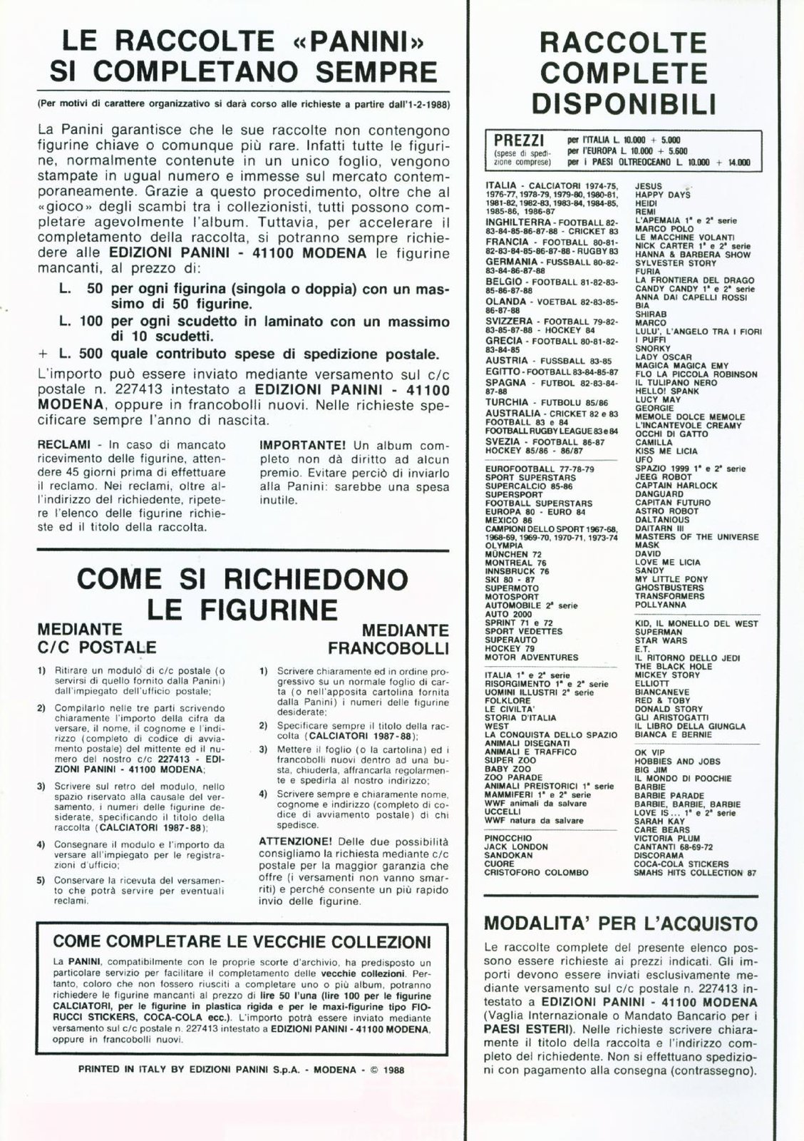 Calciatori 1987 1988 ( Panini) 67 — Postimages