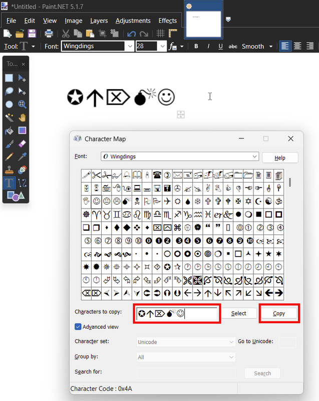Insert Symbols function - as plug in feature - Paint.NET Discussion and Questions - Paint.NET Forum