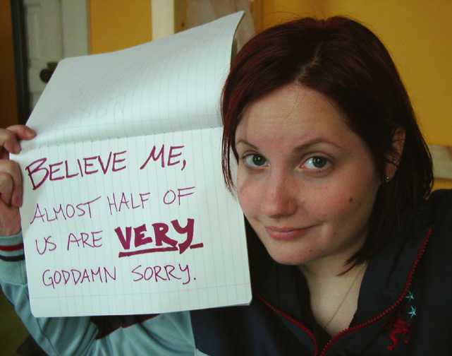 sorry everybody (dot com) was a website i thought about several times ...