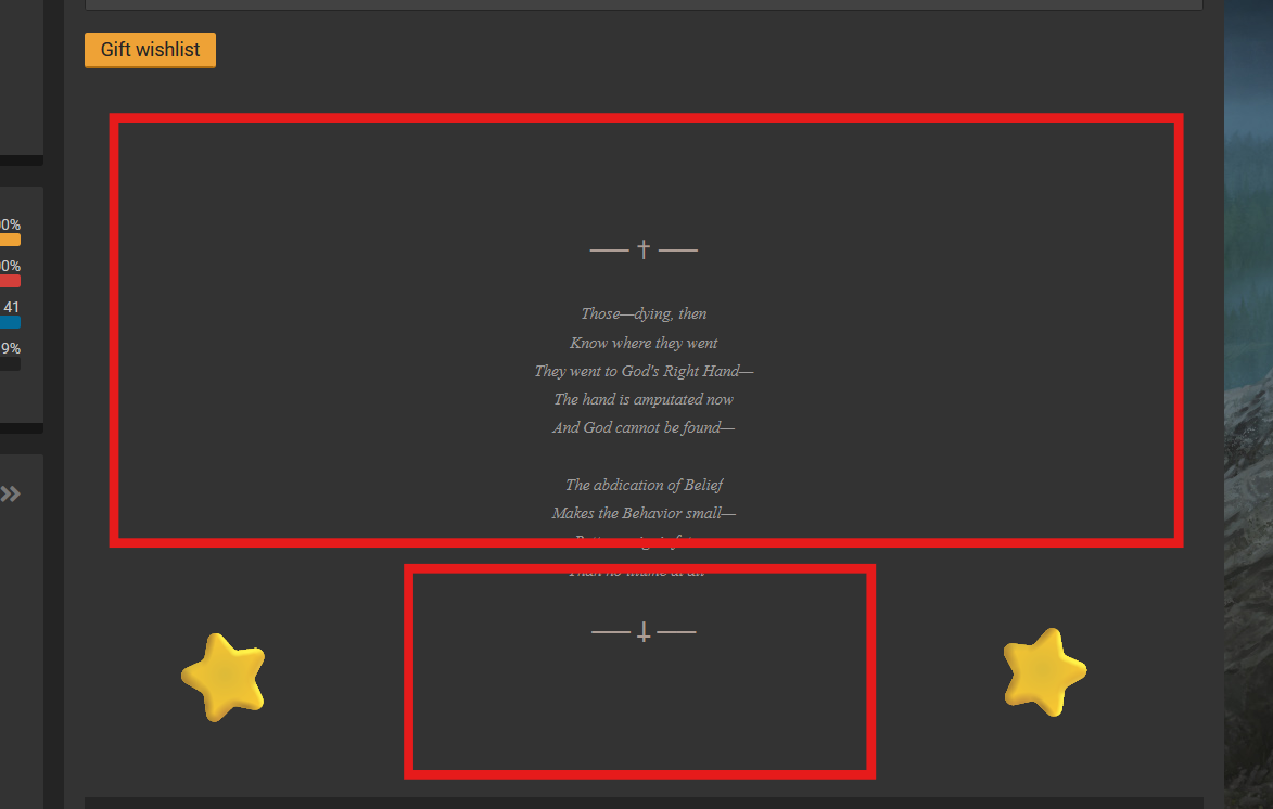 LF (Paid) Custom CSS/HTML (FOUND) |:| Wolvden