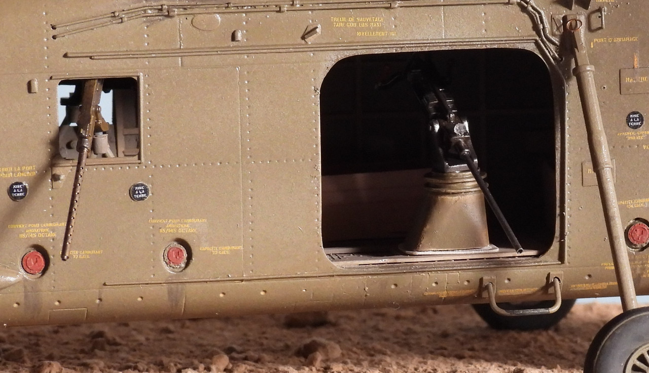 A Frog in the desert. Sikorsky H-34 "Pirate" Gunship, Arm'ee de L'Air ...