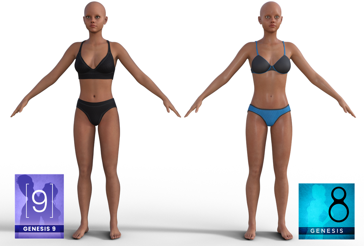 G9 To G8 Conversion - Free Daz 3D Models