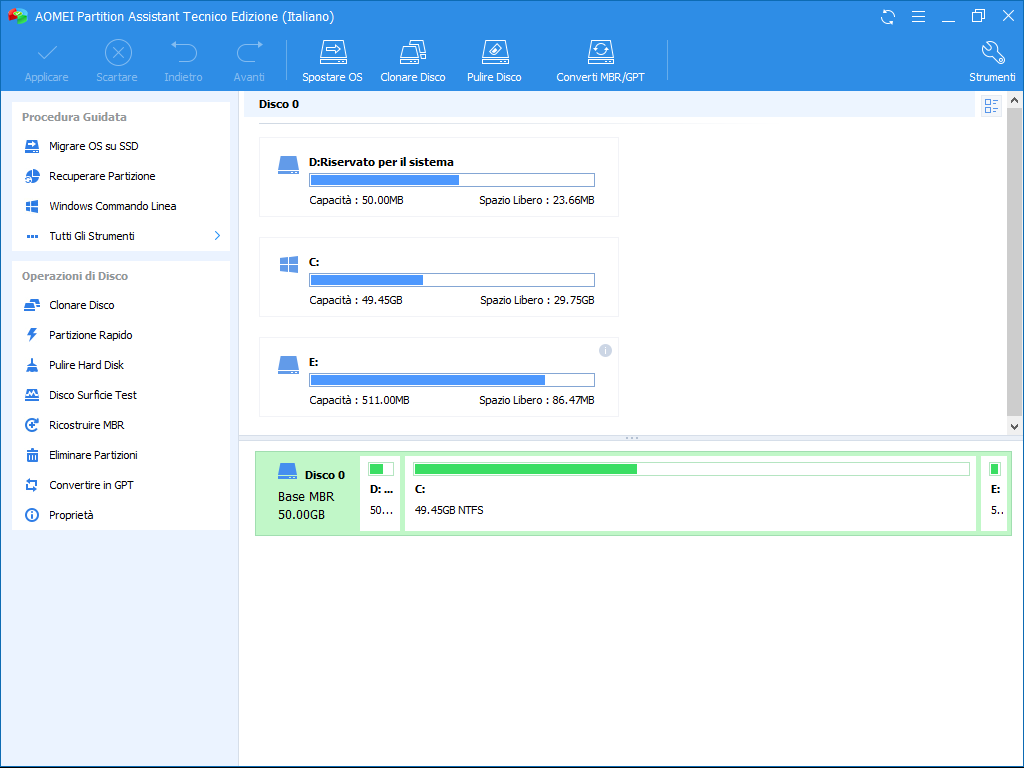 AOMEI Partition Assistant v9.10.0 WinPE AIO Edition 4 in 1 - Ita