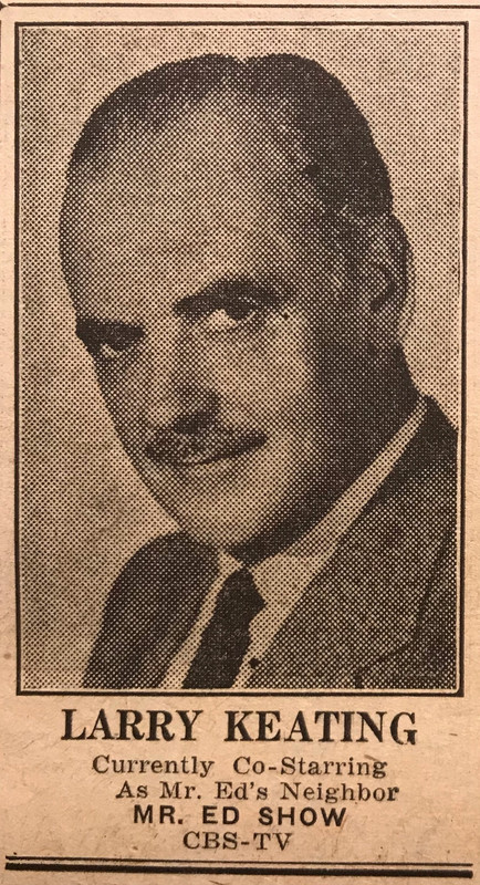 Larry Keating, Mr Ed's NEIGHbor; early (1960)s : r/VintageTV