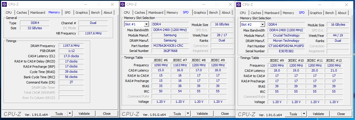 Can someone look over my settings, not sure if Dual Channel ram is set ...