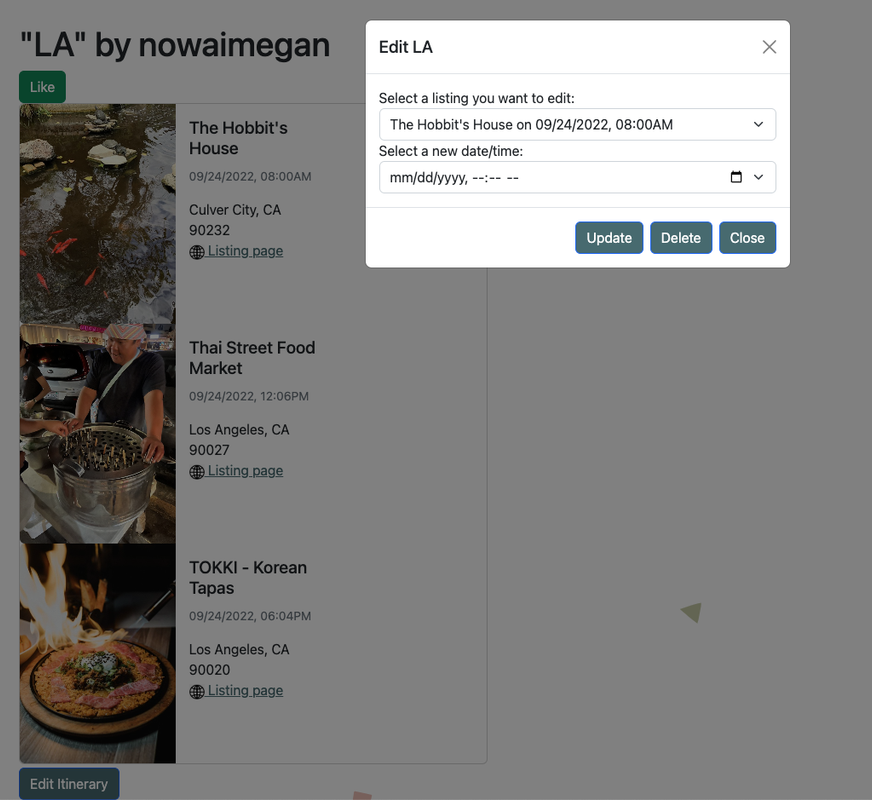 edit itinerary — Postimages