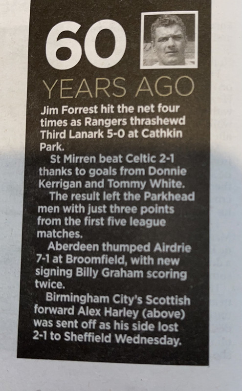 Jim Forrest 60 years ago | FollowFollow.com