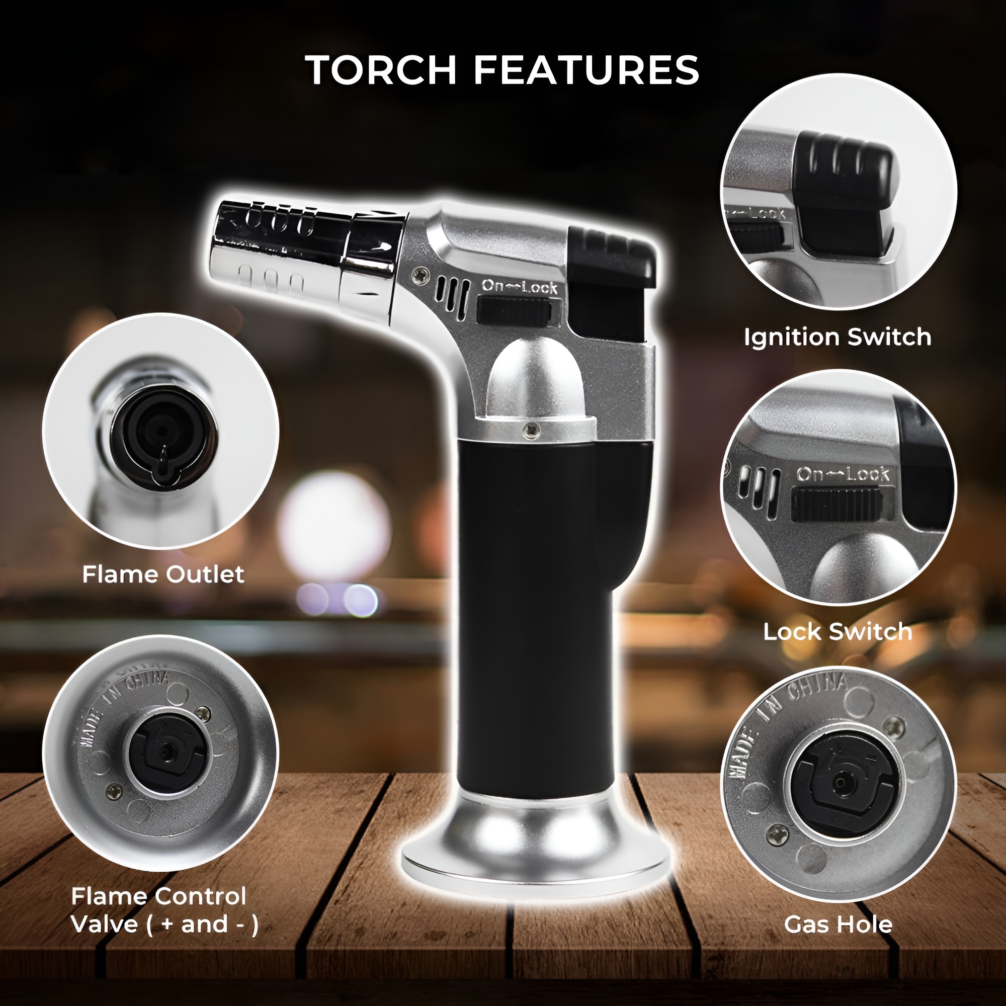 2992 Cocktail Whiskey Smoker Kit with Torch (4) — Postimages