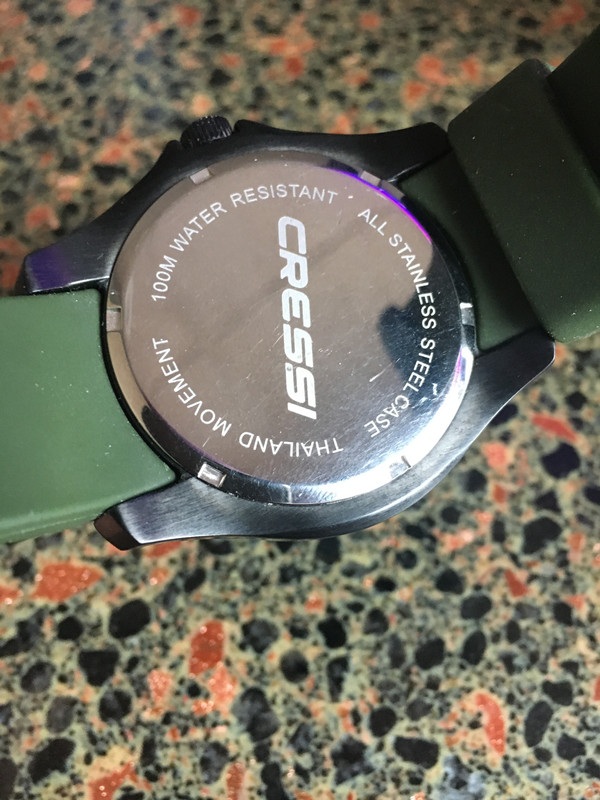 CRESSI Dive Watch, Quartz Mvt. 100 Meters, Blk PVD. | WatchUSeek Watch Forums