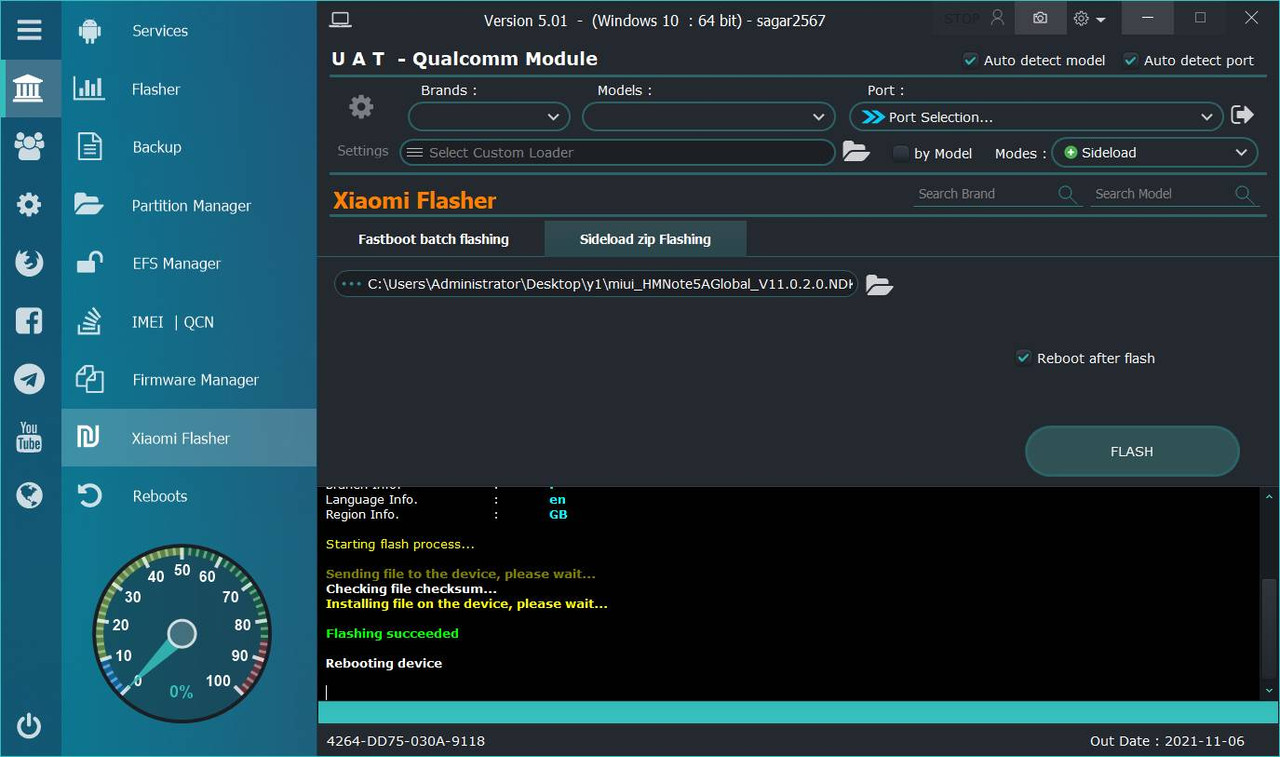 World First Redmi Y1 Sideload Mode Flashing Done BY UAT QUALCOMM ...