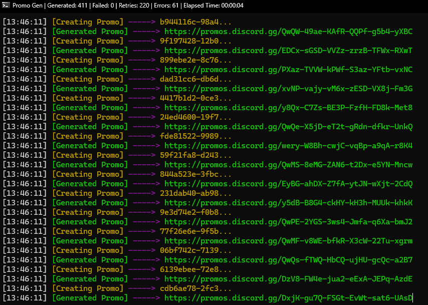 GitHub - ad1txx1/Discord-Promo-Gen: Discord 1 month promo generator