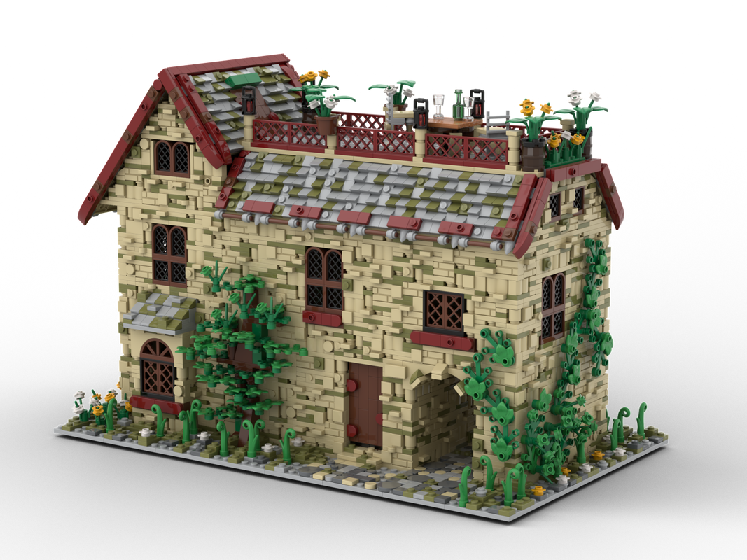 LEGO MOC A house with an attic by legoprofi | Rebrickable - Build with LEGO