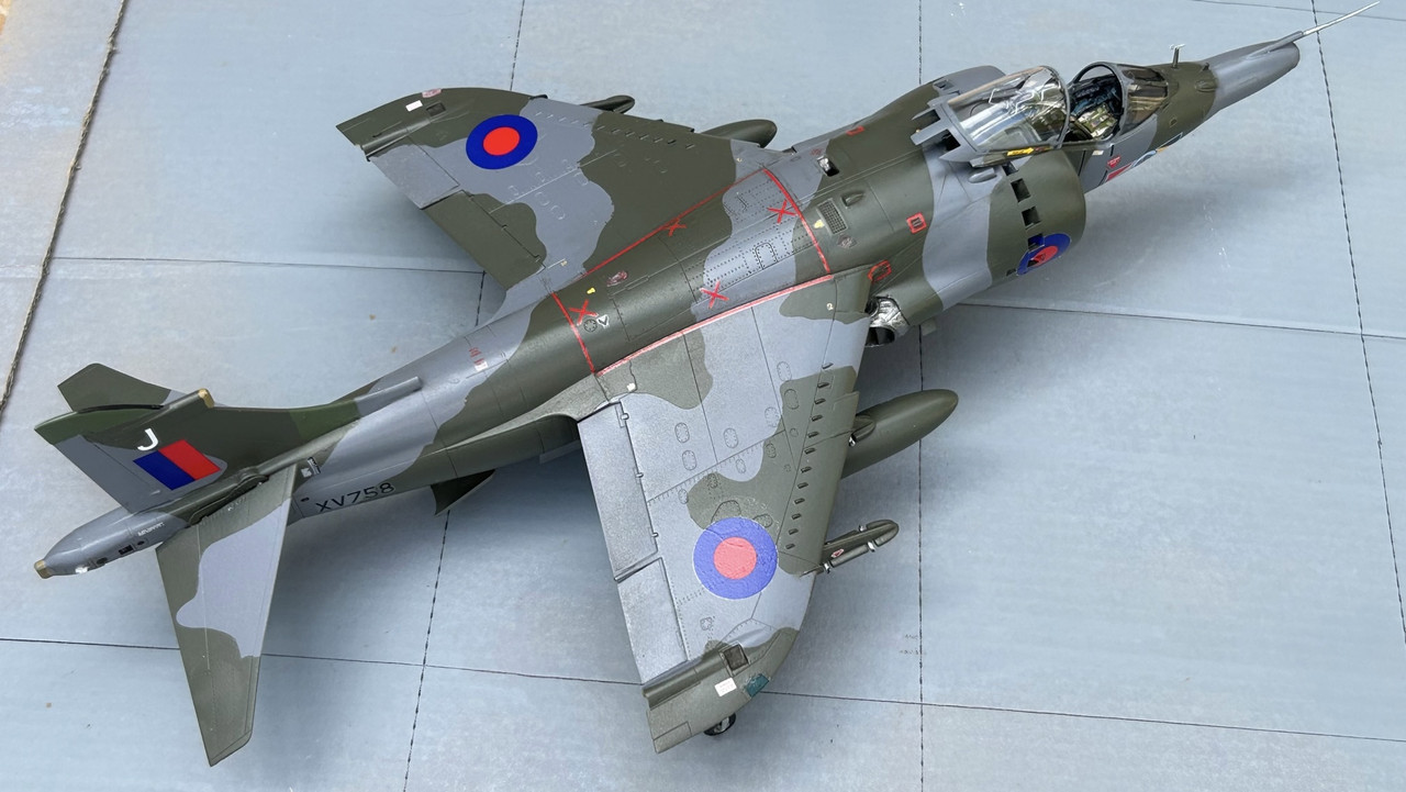 HS Harrier GR.3, XV758/J, No. 233 OCU, RAF Wittering, July 1984 ...