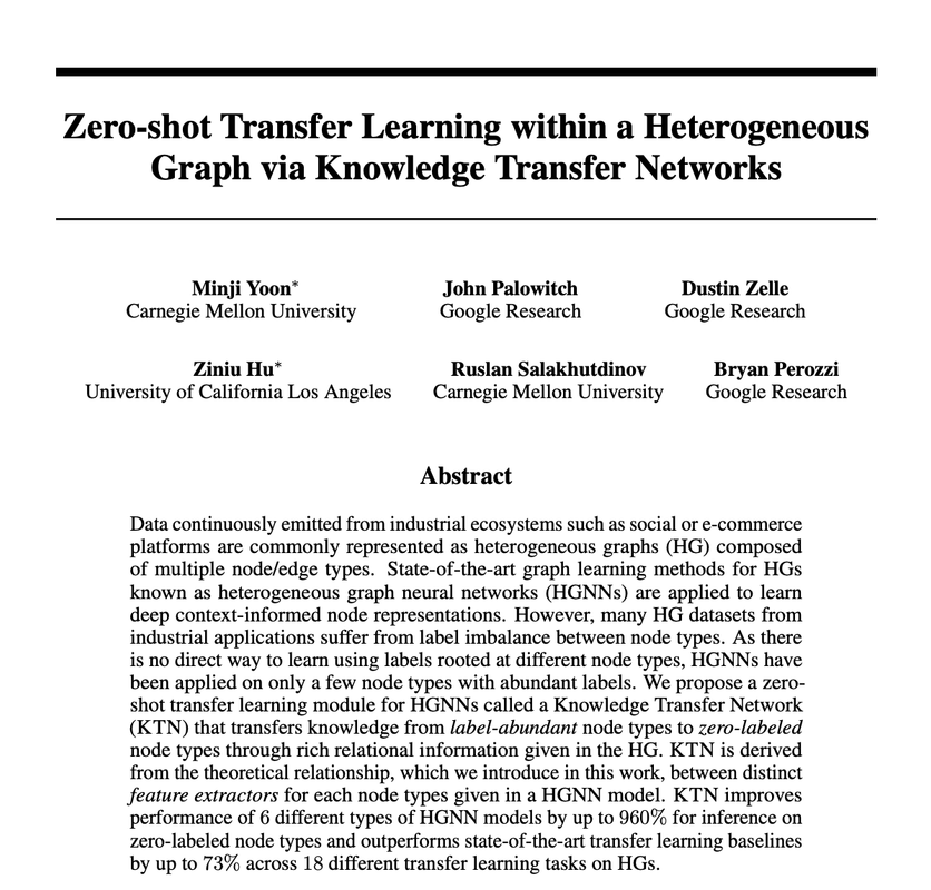Teaching old labels in Heterogeneous Graphs via Knowledge Transfer Networks