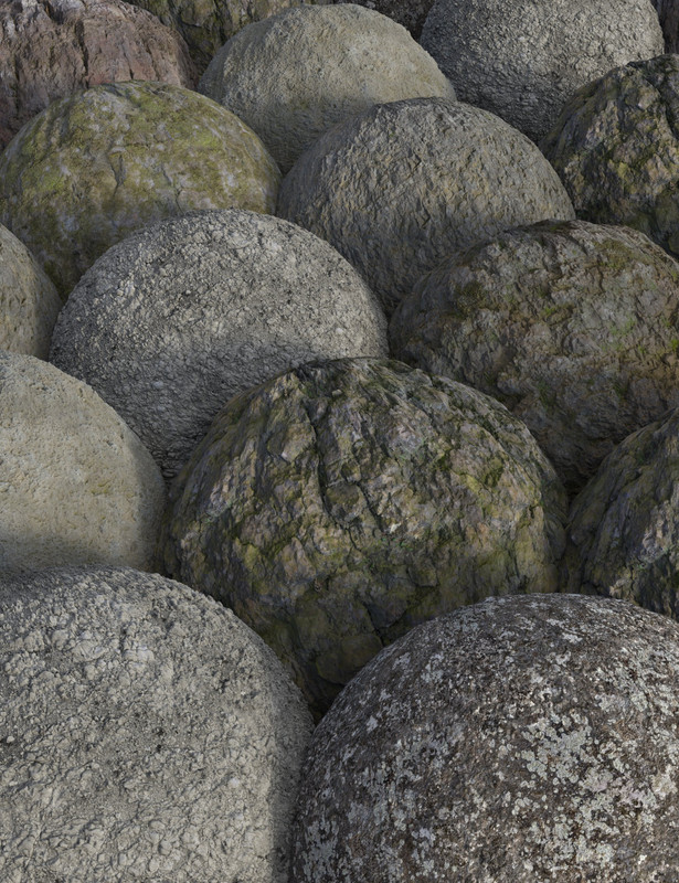 PBR Scanned Rock Shader Pack Vol 1 2025 - Free Daz 3D Models