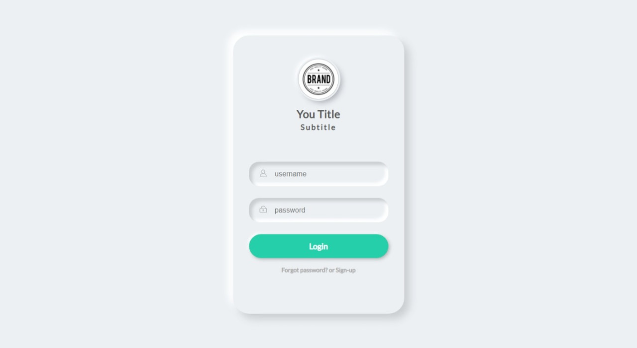 GitHub - Mrbanano/CSS-Neumorphic-login: [reusable-component] this is a registration form with ...