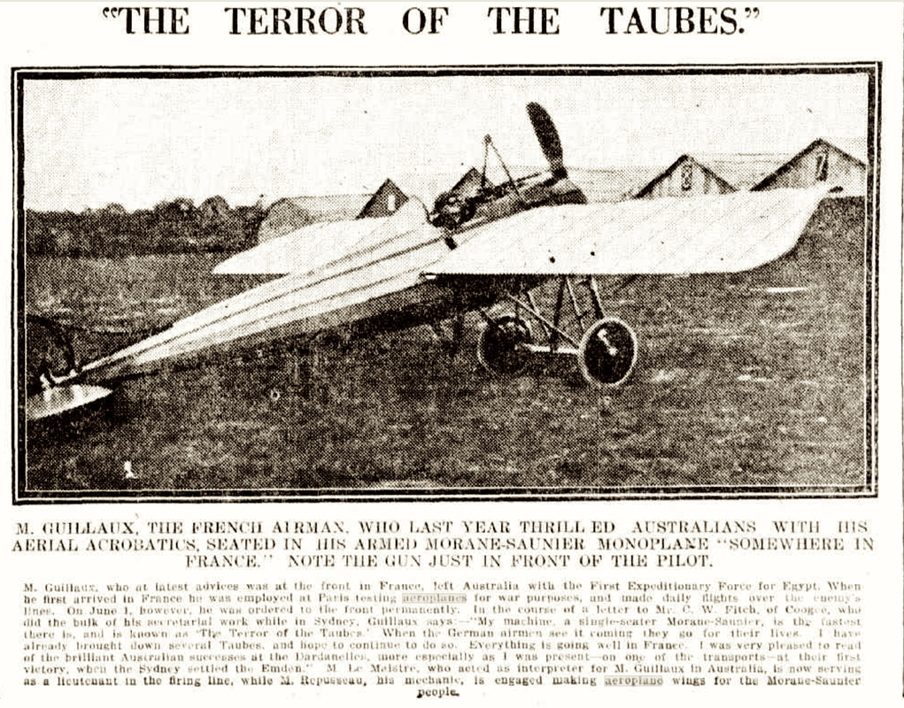 07 08 1915, Terror of the Taubes, Daily Telegraph — Postimages