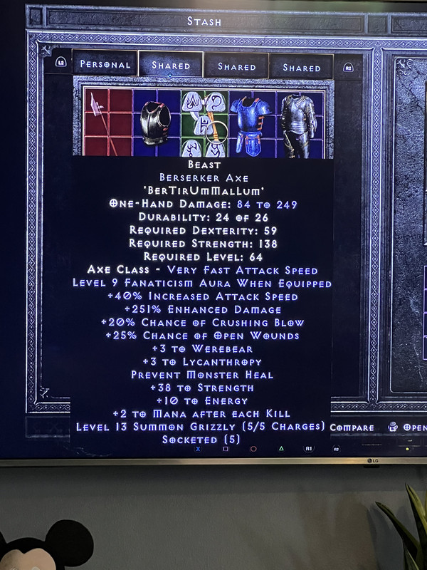 251 Beast Zerk Here - Topic - d2jsp