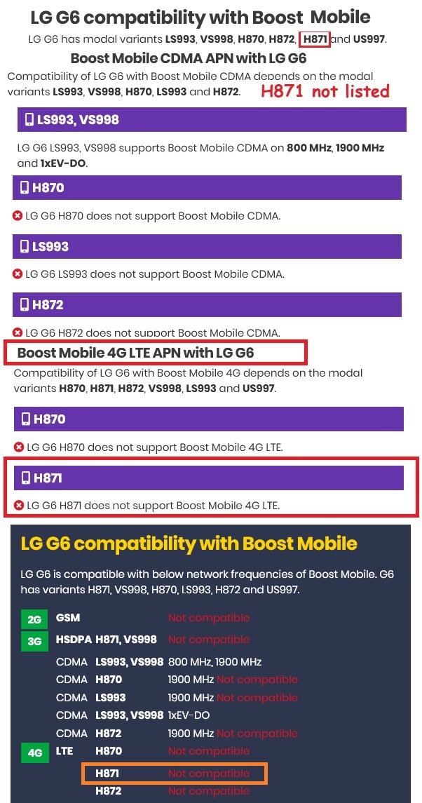 LG G6 Boost Mobile — Postimages