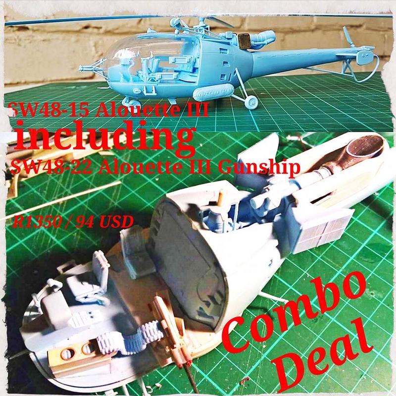 1/48 - Sud-Aviation SA.316B Alouette III resin kit by Scaleworx ...