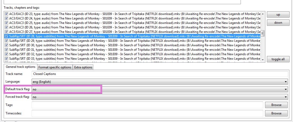 LC resets first subtitle track to "Default" · Issue #972 · mifi/lossless-cut · GitHub