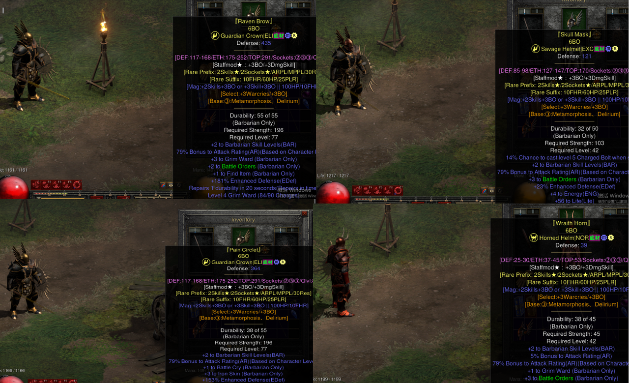 Top Bard Visio High Def Helm 3bo 4bo 5bo 2os - Topic - d2jsp