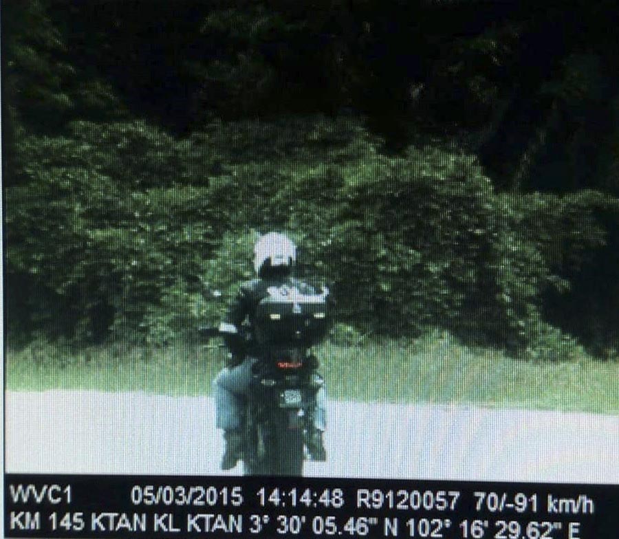 motor kena saman speed trap