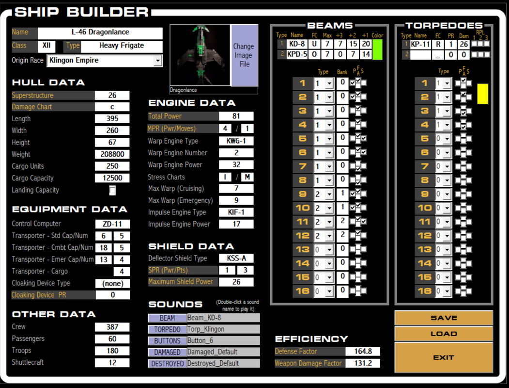 Klingon L 46 Dragonlance Class Heavy Frigate Type B — Postimages